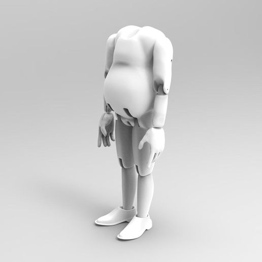 🎨 3D Model of fat man's body for 3D print・ 3D File for 3D printing・Cults