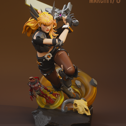 🗿 Magik Marvel Rival STL - Yongblood Sculpture・ 3D File for 3D printing ...