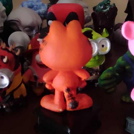 👤 Garfield Bust & Plinth - Newly Repainted! (Multi-Color AMS/STL) - 4 ...