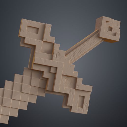 🎬 Minecraft Movie Sword・ 3D File for 3D printing・Cults