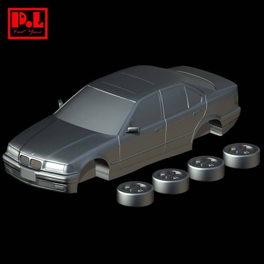 🚗 BMW 3 Series (E36) (1990-1998)・ 3D File for 3D printing・Cults