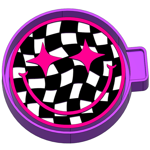 🪔 Checkered Smiley Face Freshie STL Mold Housing・ STL File for 3D ...