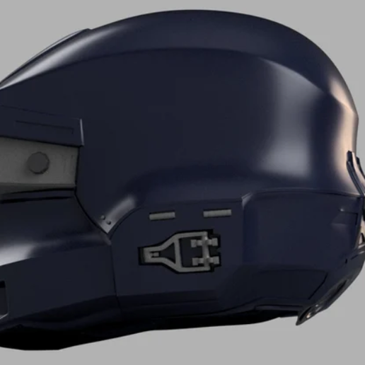 OBJ file Helldivers 2 SA-04 Combat Technician Helmet DIY Kit Cosplay 1: ...