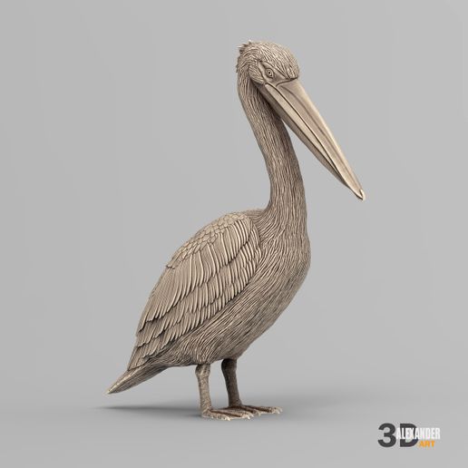 🐦 Pelican 3D print model・ STL File for 3D printing・Cults