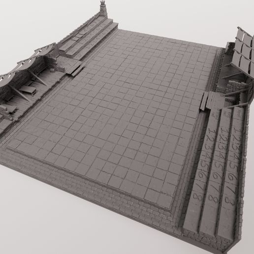 🩸 Blood bowl stadium・ STL File for 3D printing・Cults