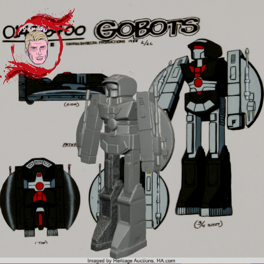 👾 Gobots -pathfinder - guardian -figure・ 3D File for 3D printing・Cults