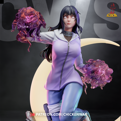 👾 Hinata Hyuga - Naruto | Byakugan Awakened Figure・ 3D File for 3D ...
