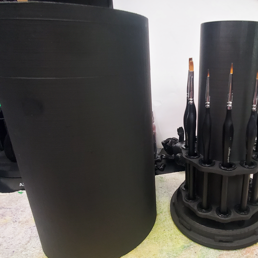 🎨 Paint Brush Holder・ STL File for 3D printing・Cults