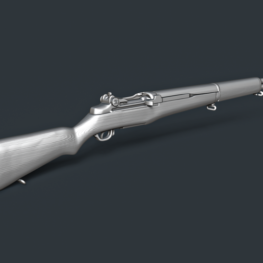 🔫 M1 Garand Rifle RoZ・ STL File for 3D printing and CNC machining ...