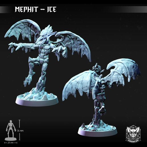 🌬️ Mephit Bundle・ STL File for ・Cults