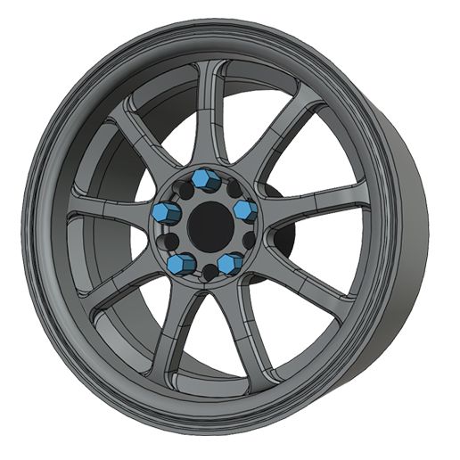 STL file 1/24 scale 18" Work Emotion XD9・3D print model to download・Cults