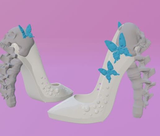 👹 Emily corpse bride shoes for Monster High・Archivo STL para ・Cults