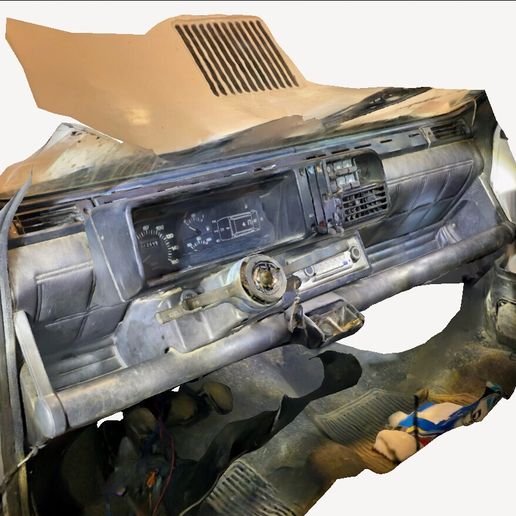 🩻 Scan Instrument Panel Fiat Panda 141・Archivo 3D para Impresión 3D・Cults