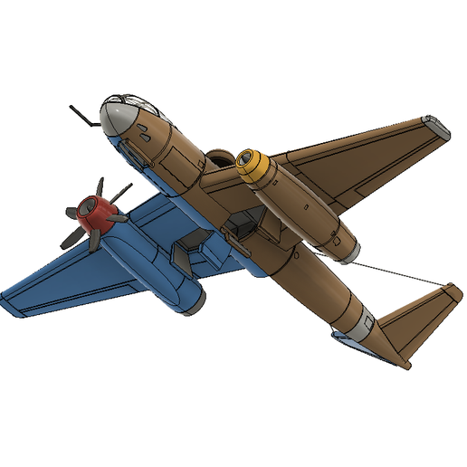 🛩️ Messerschmitt p1090・ STL File for ・Cults