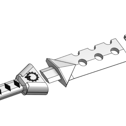 🗡️ The Seven Deadly Sins - Meliodas' Dagger・ STL File for 3D printing・Cults