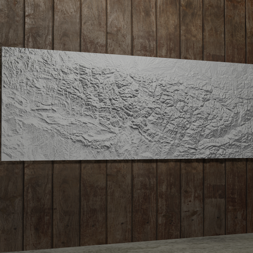 STL file Topography Pyrenees ⛰️ ・3D printing template to download・Cults