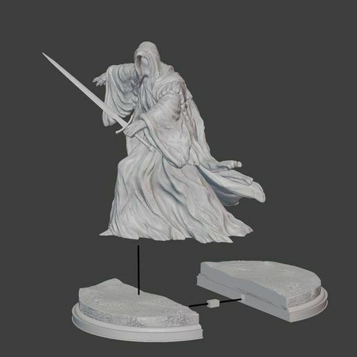 💍 lord of the rings Ring Wraith・Free 3D File for ・Cults