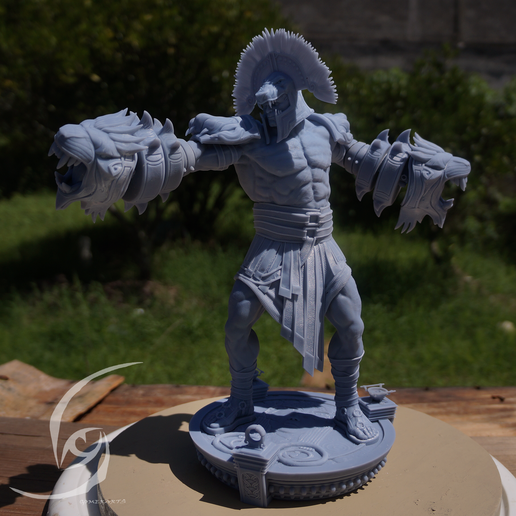 🎮 Hercules God Of War STL 3D Print Statue・ 3D File for 3D printing・Cults