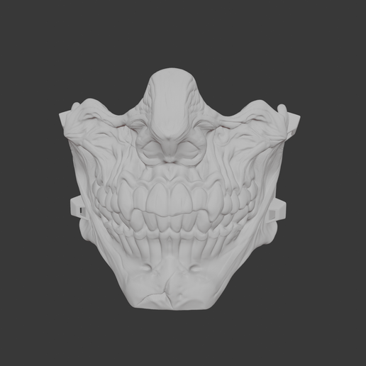STL file Skull Half Mask 💀 ・3D print design to download・Cults