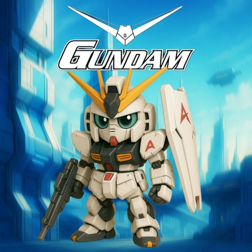 🤖 Gundams Pack x 7 units - Chibi Mecha Figure Gundam SD Model Pack・ STL ...