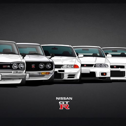 🖼️ GTR Generations Skyline Lithophane・ STL File for 3D printing・Cults
