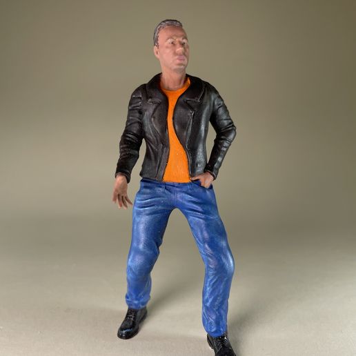 🏍️ Hells Angels motorbiker 1:18・ STL File for 3D printing・Cults