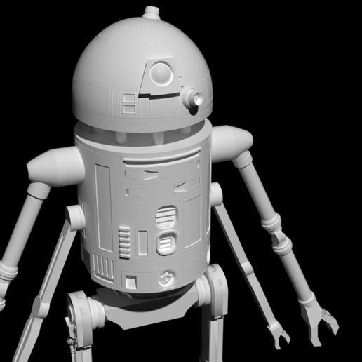 ⛴️ POSEABLE FERRY DROID (Modified R2 UNIT from The Mandalorian)・ STL ...