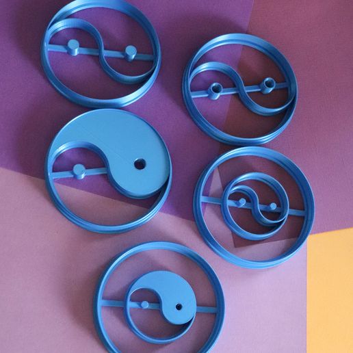 ☯️ Yin yang cutters・Free STL File for 3D printing・Cults
