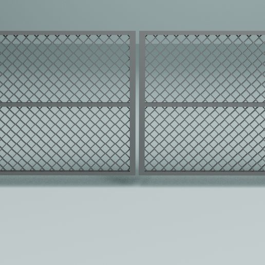🌆 1/12 scale Chained linked gate-STL only・Бесплатный 3D для 3D-печать・Cults