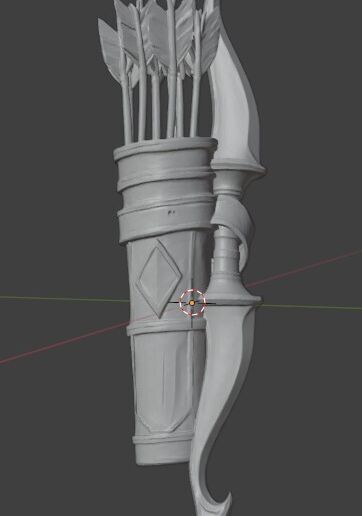 🏹 Bow and quiver- bit・ STL File for 3D printing・Cults