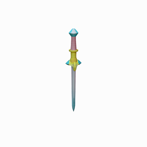 STL file Magical cartoon wizard sword blade, game 🗡️ ・3D printing ...