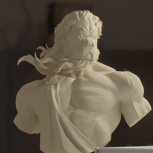 STL file The Canine Deity: Pitbull Guardian 👫 ・3D printable design to ...