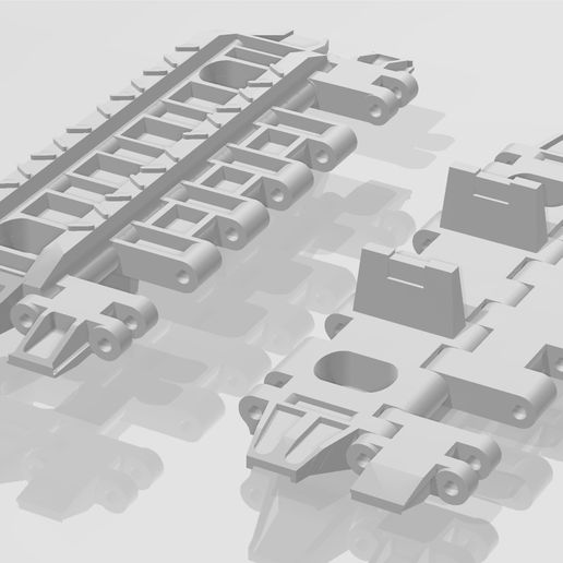 🪖 E100 Tank Tracks・ STL File for ・Cults