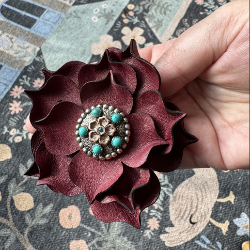 💐 Leather Molded Flowers・Free SVG File for CNC machining - Laser ...