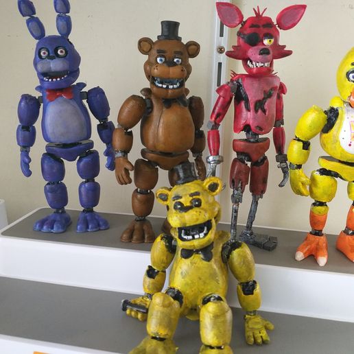 🎤 Golden Freddy Sitting pose piece for the Freddy figure + microphone ...