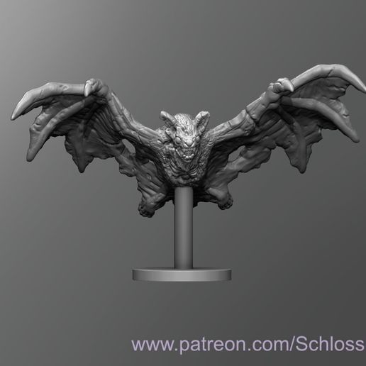 🧟 Zombie Bat・Free STL File for ・Cults