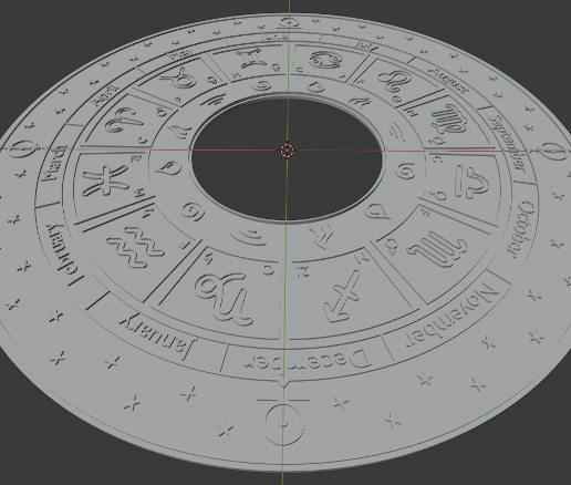 STL file Astrological Zodiac Wheel 🛞 ・3D printable design to download・Cults