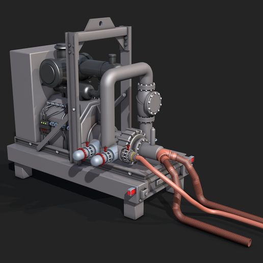 🚰 Water transfer pump・ STL File for 3D printing and CNC machining ...