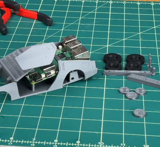 🔙 Back to the Future DeLorean Raspberry Pi 4 & 5 Case DIY Kit: 3D ...