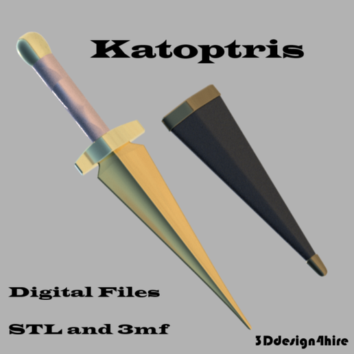 🗡️ Piper McLean’s Katoptris Dagger (3D Digital Files)・ 3D File for 3D ...