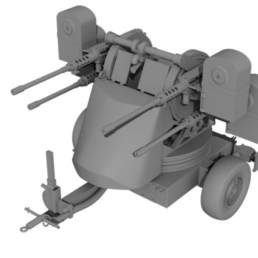 🧸 M45 Quadmount - 1/72,1/100,1/144 Scale | 3D Printable STL Miniature ...