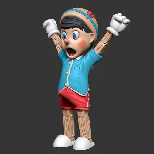 👦 Pinocchio - Im real Boy! Pinocchio.・ STL File for 3D printing・Cults