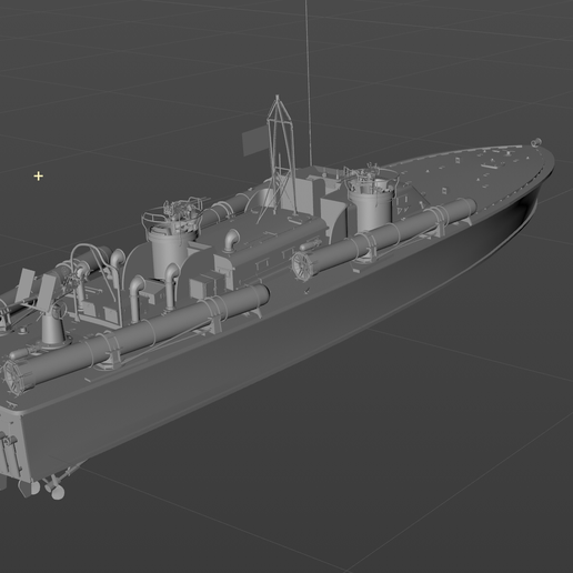 🛥️ American PT-109 torpedo boat 3D model material・ OBJ File for 3D ...