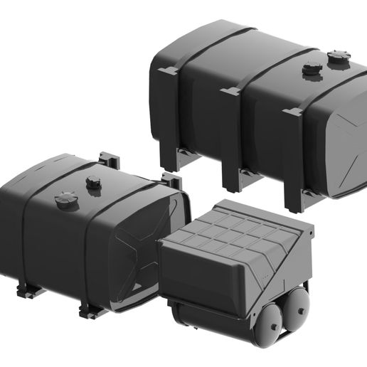 STL file Kamaz tanks. Battery box 🔋 ・3D print object to download・Cults