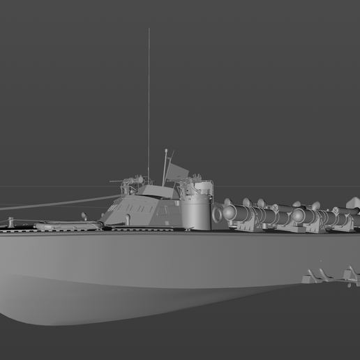 🛥️ 3D model of the US PT-71 torpedo boat・ OBJ File for 3D printing・Cults