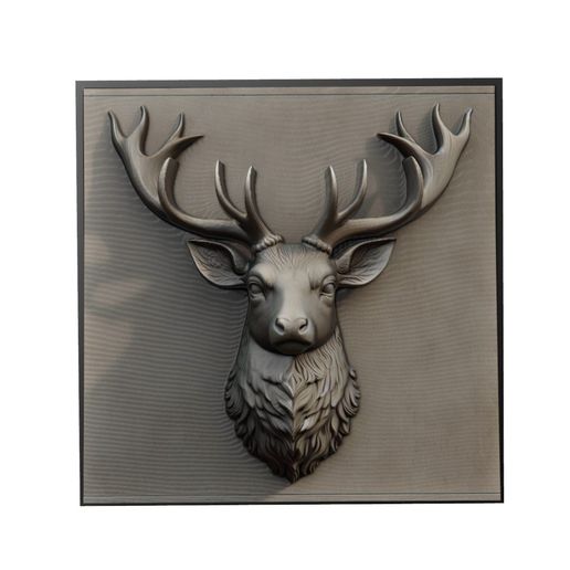 3D file Deer Animal Relief 🦌 ・Design to download and 3D print・Cults