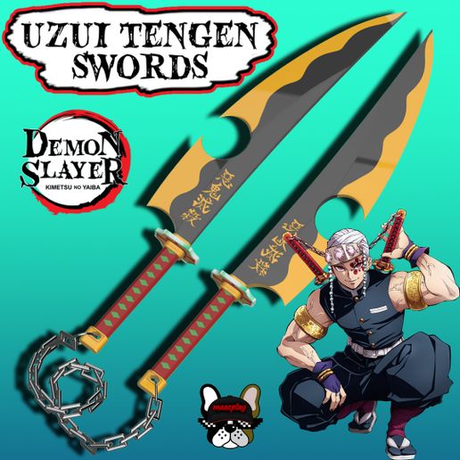 🗡️ UZUI TENGEN SWORD / KIMETSU NO YAIBA NICHIRIN・ STL File for 3D ...
