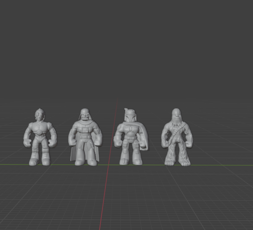 ⭐ Complete Star Wars Stretch Armstrong Collection・ 3D File for 3D ...