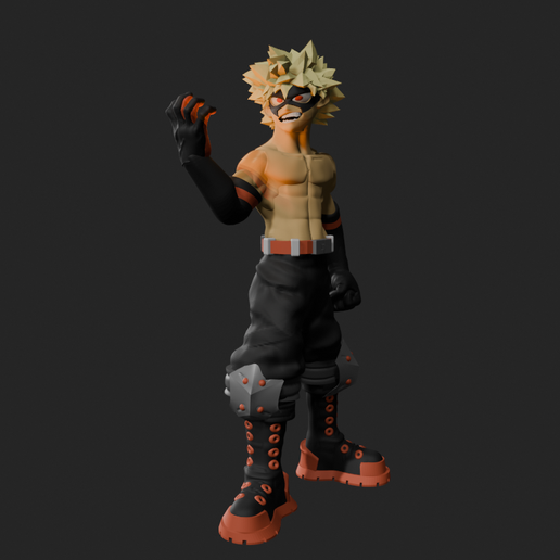 STL file katsuki bakugo figure 🌆 ・3D printer model to download・Cults
