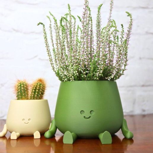🪴 Happy Pot Planter・ STL File for 3D printing・Cults